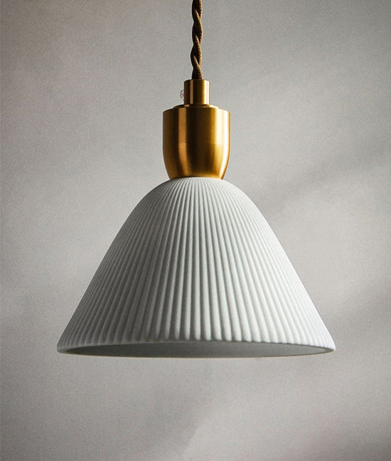 Modern White Ceramic Pendant Lights – Hadley
