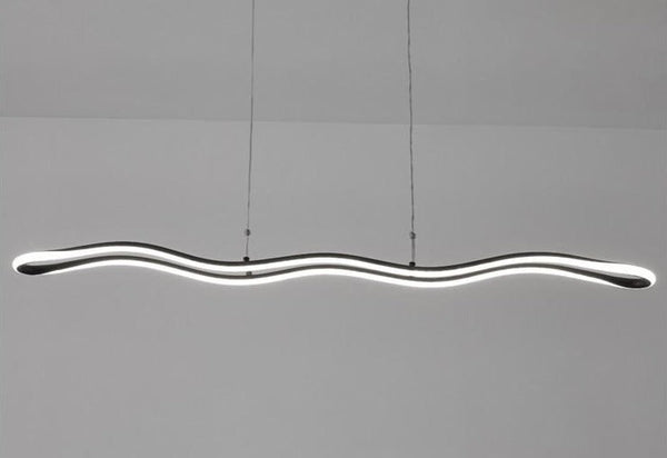 Modern LED Wave Chandelier – Hadley