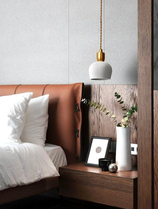Modern White Ceramic Pendant Lights – Hadley