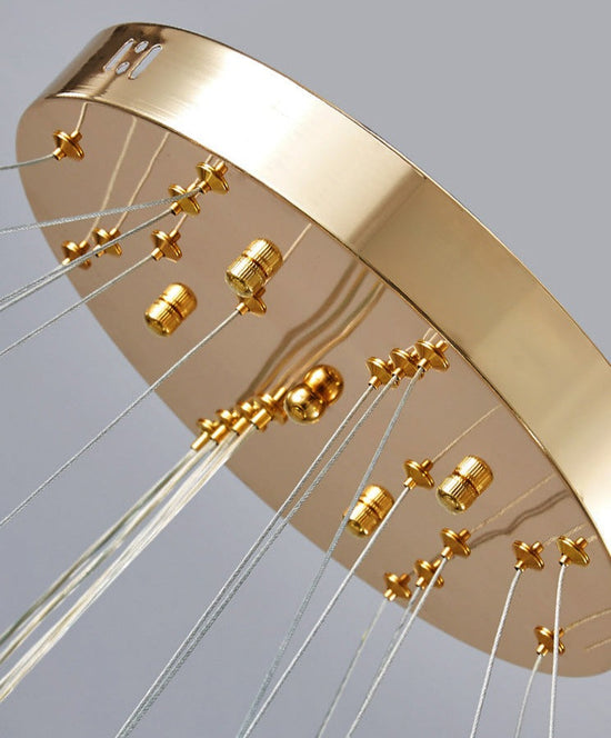Glass Crystal Ring Chandelier – Hadley
