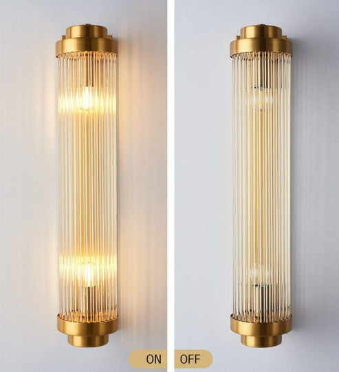 Modern Glass Column Wall Sconce – Hadley