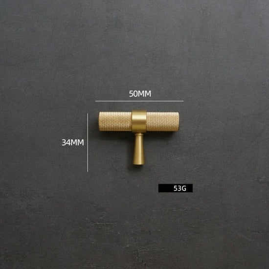 Modern Textured Brass Cabinet and Drawer Handles – Hadley