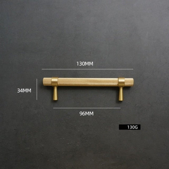 Modern Textured Brass Cabinet and Drawer Handles – Hadley