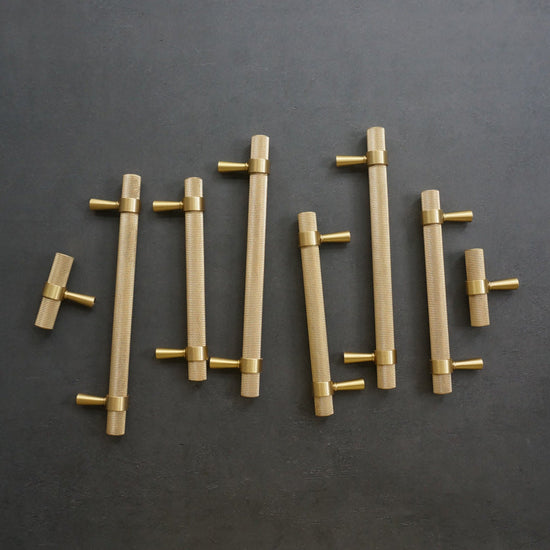 Modern Textured Brass Cabinet and Drawer Handles – Hadley